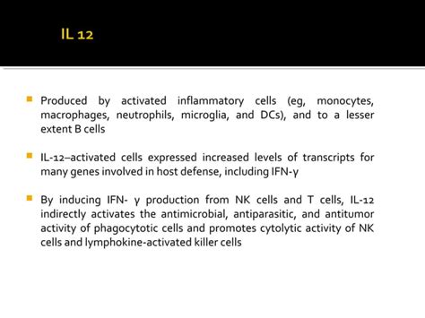 Interleukins Ppt Genetics Science