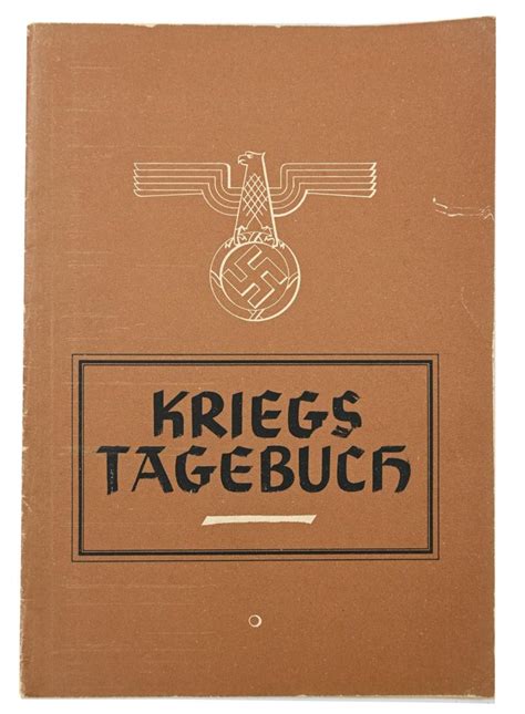 Worldwarcollectibles German Third Reich Era War Diary Book