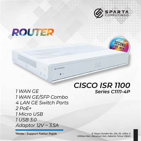 Jual Router Cisco Isr 1100 Series C111 4p Promo Termurah Bergaransi