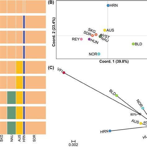 Results Of Microsatellite Analysis Showing A The Results Of Bayesian Download Scientific