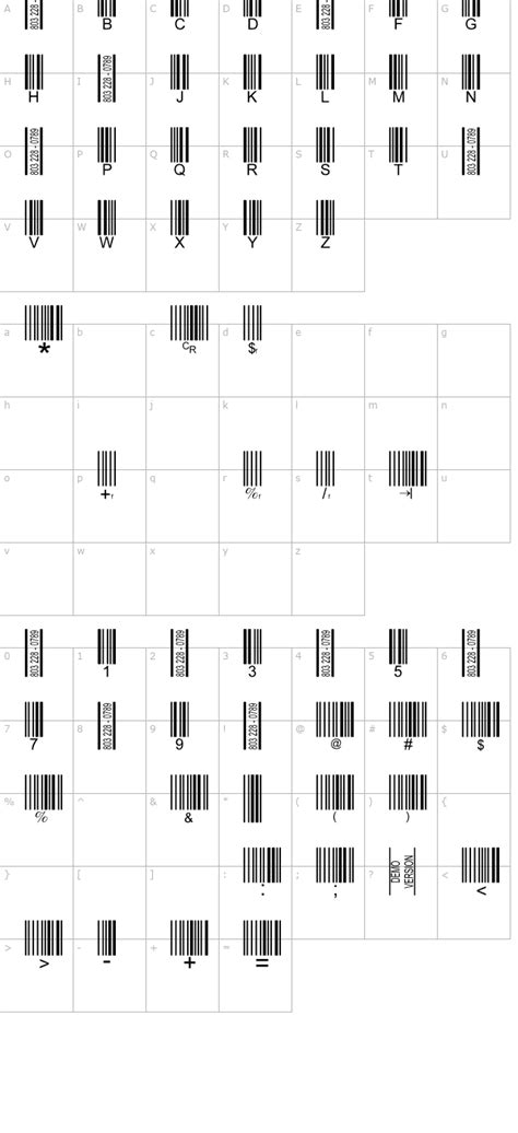 Free Barcode Font Tewsmotorcycle