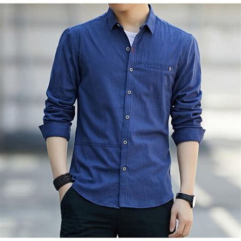 เสื้อเชิ้ตแขนยาวลําลอง เป็นทางการ สไตล์นักธุรกิจ แฟชั่นสําหรับผู้ชาย ใส่ทํางานได้ 1808 Shopee