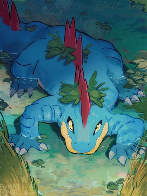 Wooper And Feraligatr Pokemon Drawn By Arc Draws Danbooru