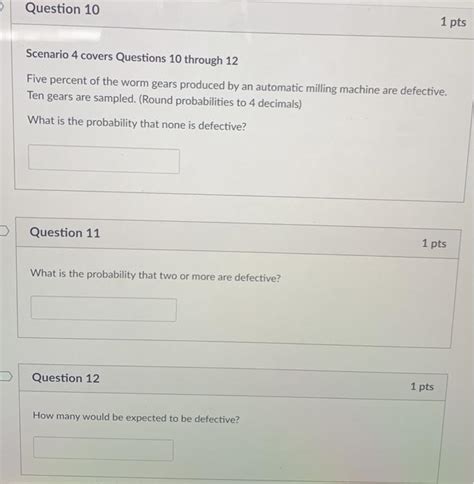 Solved Question 10 1 Pts Scenario 4 Covers Questions 10