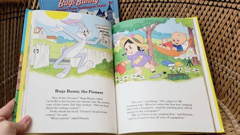 Vintage Bugs Bunny Books Set Of 2 1980 Bugs Bunny In Escape From Noddi