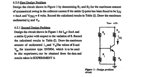 solved 6 2 0 first design problem design the circuit shown