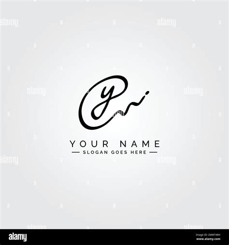 Y Letter Signature Logo Y Letter Initial Logo Logo For Company Name