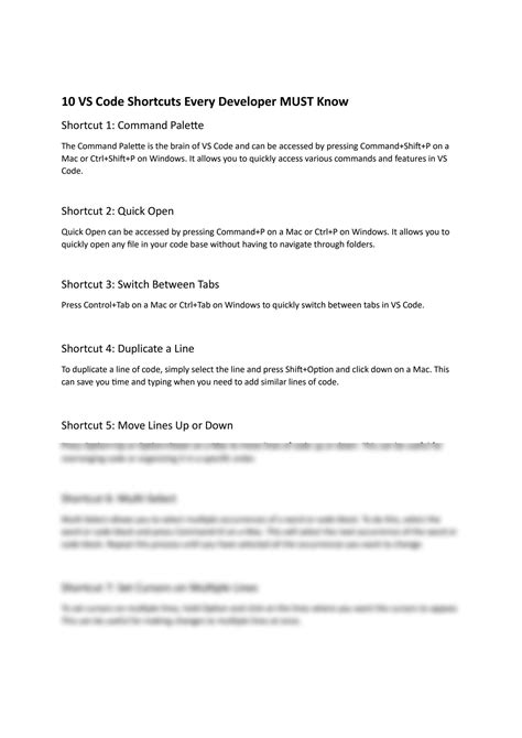 SOLUTION 10 Vs Code Shortcuts Every Developer Must Know Studypool