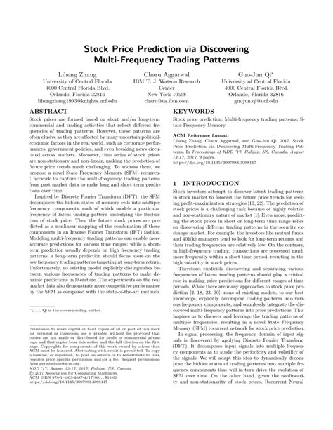 pdf stock price prediction via discovering multi frequency trading