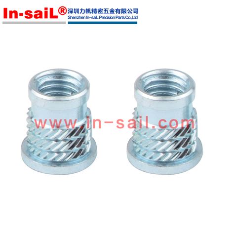 M4 Headed Broaching Sert Insert For Plastic Heat Staking Insert