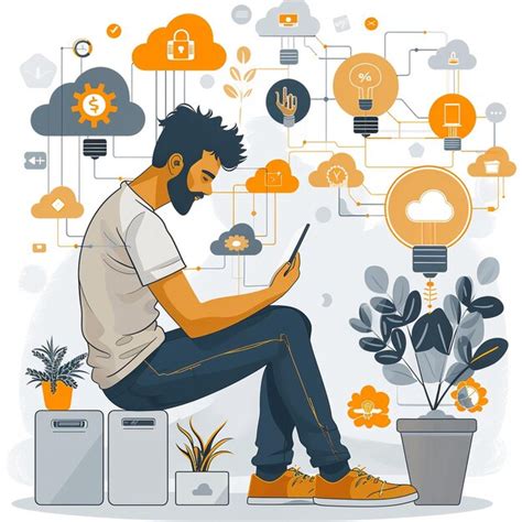 Data Analyst Web Developer In A Ai Research Lab Illustration Premium