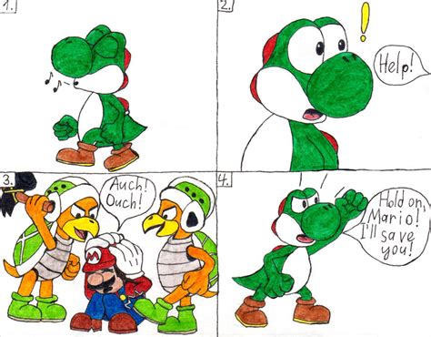 Yoshi Saves Mario 1 By Drakana666 On Deviantart