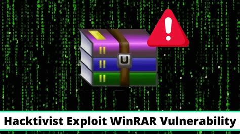 0bug Cyber Security Ltd On Linkedin Hacktivist Group Exploit Winrar