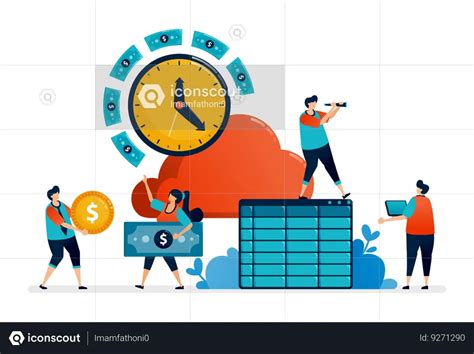 Automatic Payroll System Illustration Free Download Business