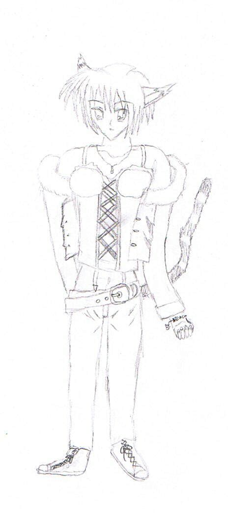 Neko Girl Sketch Bella By Demonwindswordsman On Deviantart