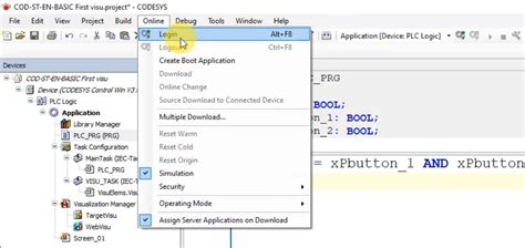 How To Create A Codesys Visualization In An Application