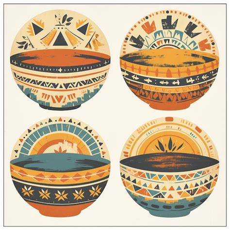 Premium Vector Handcrafted Pottery Features Ancient Indian Designs