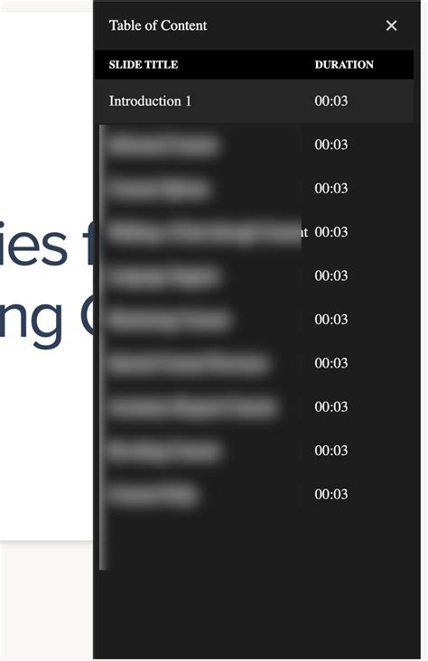 solved captivate 23 edit fix table of contents playbar adobe