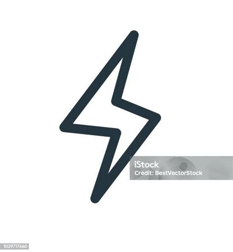 閃電圖示向量符號和符號在白色背景下被隔離 閃電標誌概念向量圖形及更多互聯網圖片 互聯網 危險 吃驚 Istock
