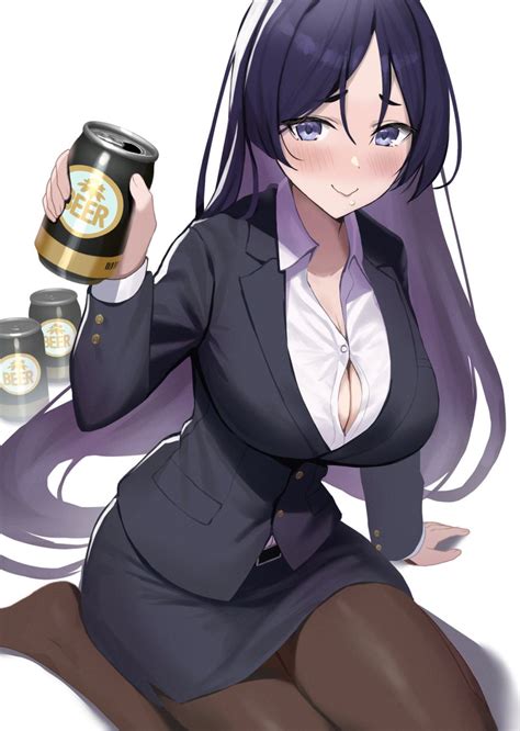 【fgo】スーツ姿がとても似合う酔っ払いolの頼光サン
