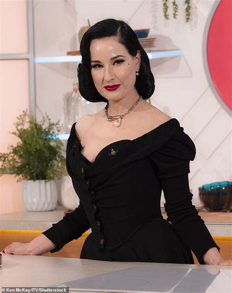 Dita Von Teese Leaves Lorraine Viewers Swooning In Plunging Gown As She Reveals The Most