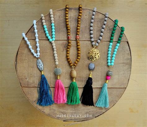 Diy Beaded Tassel Necklaces