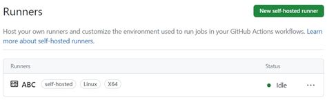 Github Actionsでself Hosted Runnerを試す