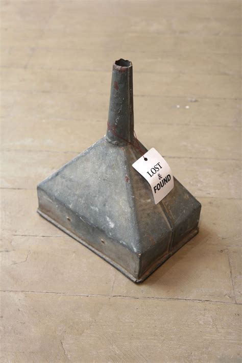 Vintage Galvanised Funnel Domestic Science Home