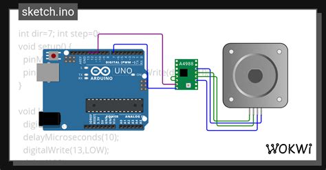 Stepper Motor Wokwi Esp32 Stm32 Arduino Simulator