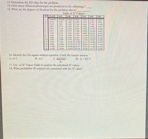 13 Determine The X2 Value For The Problem 14 How Chegg Com