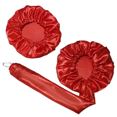1 Kit Diffuser Cap 1 Red Anti Frizz Silk Satin Cap Bedspreads And Coverlets Aliexpress