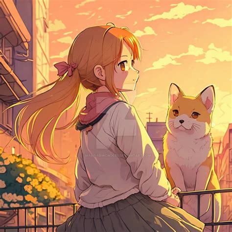 Girl And Her Shiba By Wabisabiwonders On Deviantart