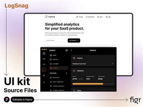 Make Logsnag Ui Your Own By Figr Design On Dribbble