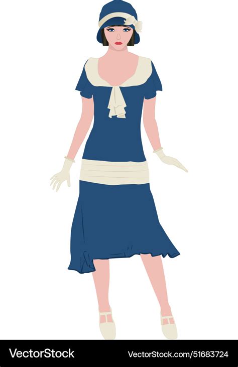 Flapper Royalty Free Vector Image Vectorstock