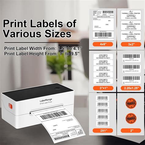 Bluetooth Thermal Label Printer Labelrange Bt320 Print From Iphone And Android Ebay