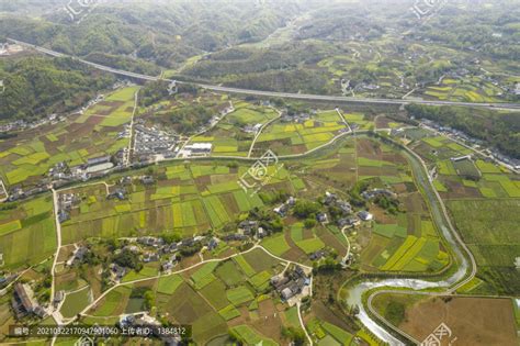 乡村春天风光 田园田野 自然风景 摄影素材 汇图网www huitu