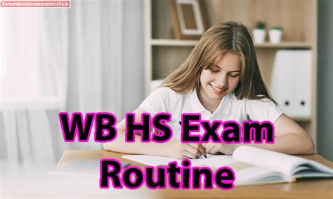 Wb Hs Exam Routine 2024 Schedule 12th Time Table Released