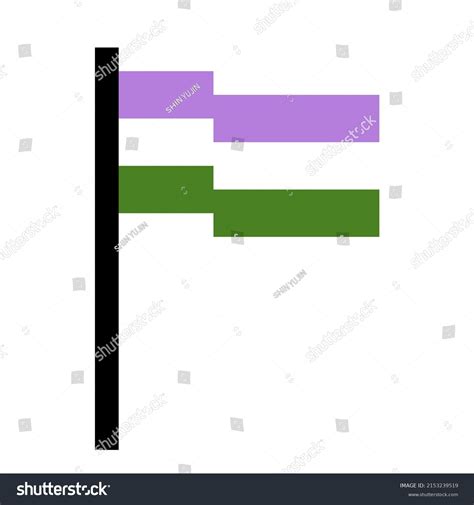Genderqueer Flag Pixel On White Background Stock Illustration 2153239519 Shutterstock