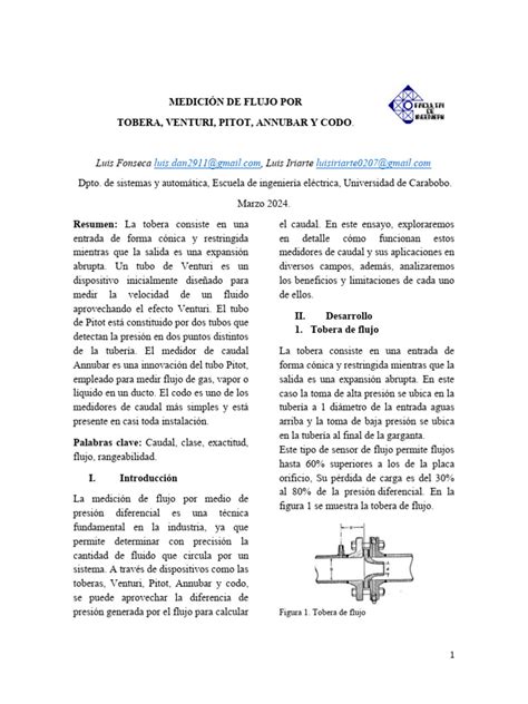 Medición De Flujo Descargar Gratis Pdf Medición De Flujo Boquilla