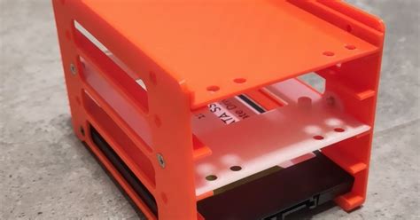 2 5 rack with trays for a raspberry pi by dc6gf download free stl