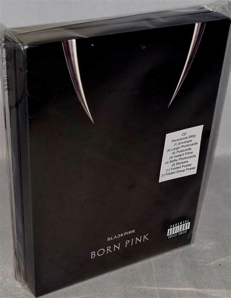 Blackpink Born Pink Black Version Box Set Korean Cd Album Box Set