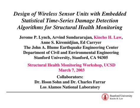 Solution Design Of Wireless Sensor Units With Embedded Statistical