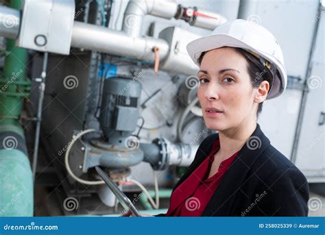 Female Vessel System Engineer Stock Image 258025339