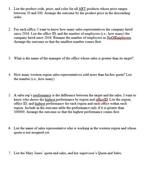 Solved Based On The Four Tables Below Write SQL Statements Chegg