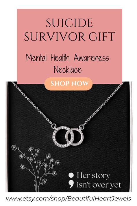 Semicolon Necklace Suicide Awareness T Mental Health Etsy