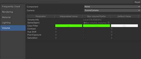 Disabling Post Processing Effects In The Default Volume Profile Unity