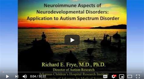 Dr Frye Discusses Autism Spectrum Disorders Pandas Aspire