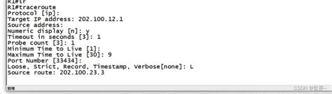 Cisco 设备中的 Traceroute 命令33434端口 Csdn博客