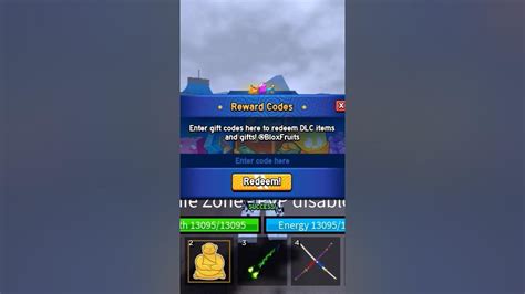 Bloxfruit New Code Roblox Bloxfruits Shorts Youtube