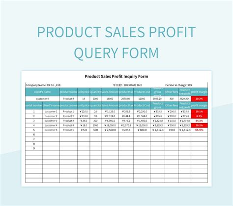 Sales Multi Condition Query Record Form Excel Template And Google